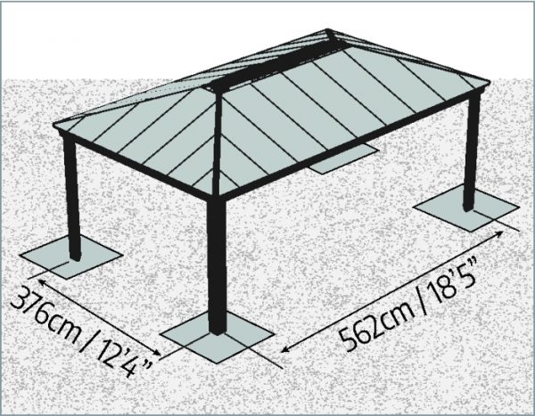 Colorado 14 ft. x 20 ft. Carport Kit | Canopia by Palram