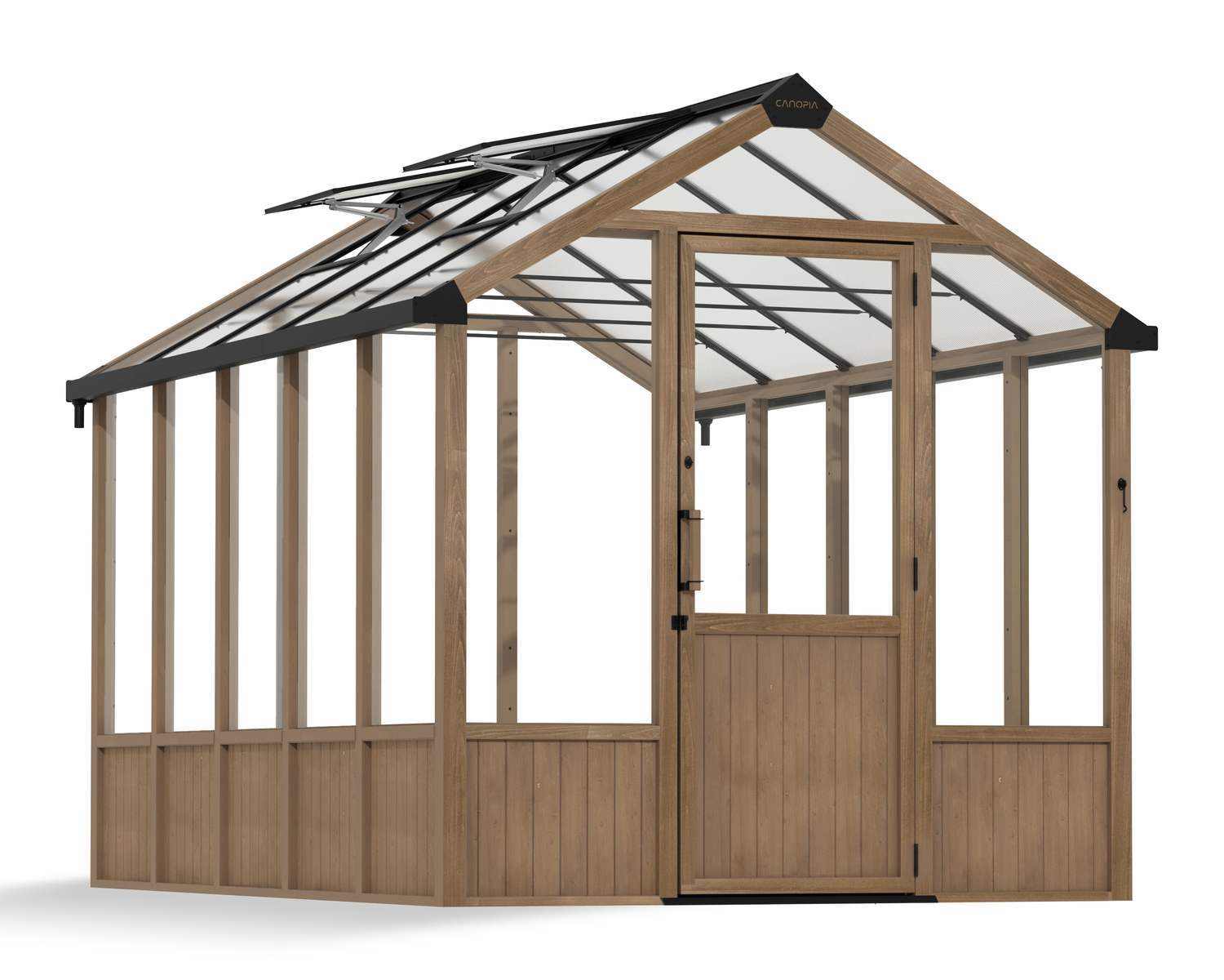 Natura 8 ft. x 12 ft. Wood Greenhouse Kit | Canopia by Palram