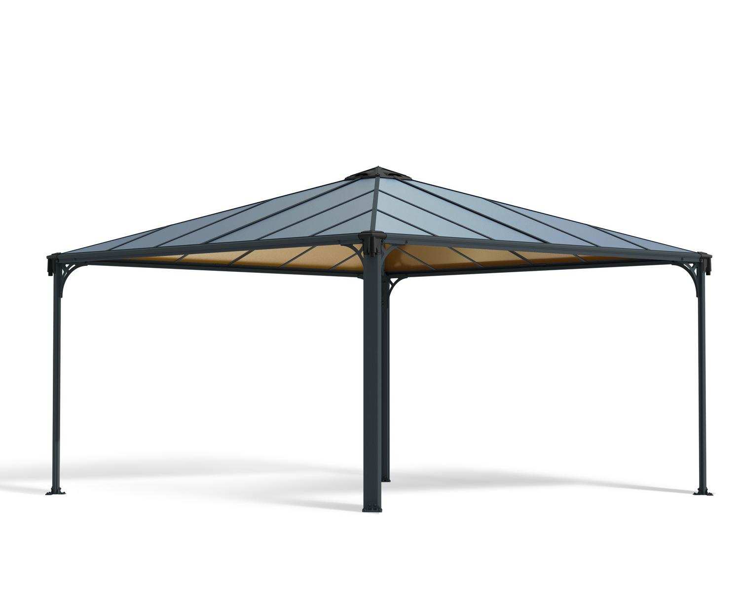 Palermo 4.3m x 4.3m Permanent Gazebo Kit - Canopia UK