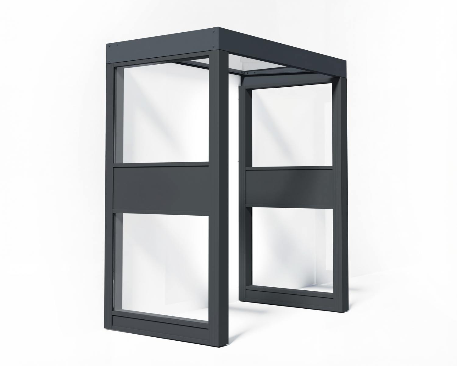 Sophia 3 ft. x 5 ft. 2 Side Wall Door Awning Kit | Canopia by Palram