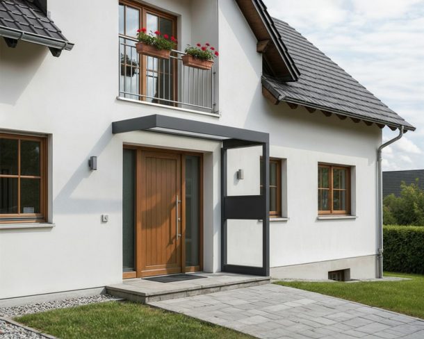 Sophia 3 ft. x 7 ft. Side Wall Door Awning Kit | Canopia by Palram